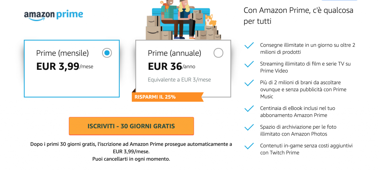 Come iscriversi ad Amazon Prime Video Italia Gratis, offerte Coronavirus
